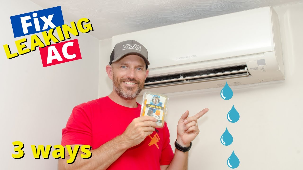 How To Fix A Leaking Mini Split Ac Youtube