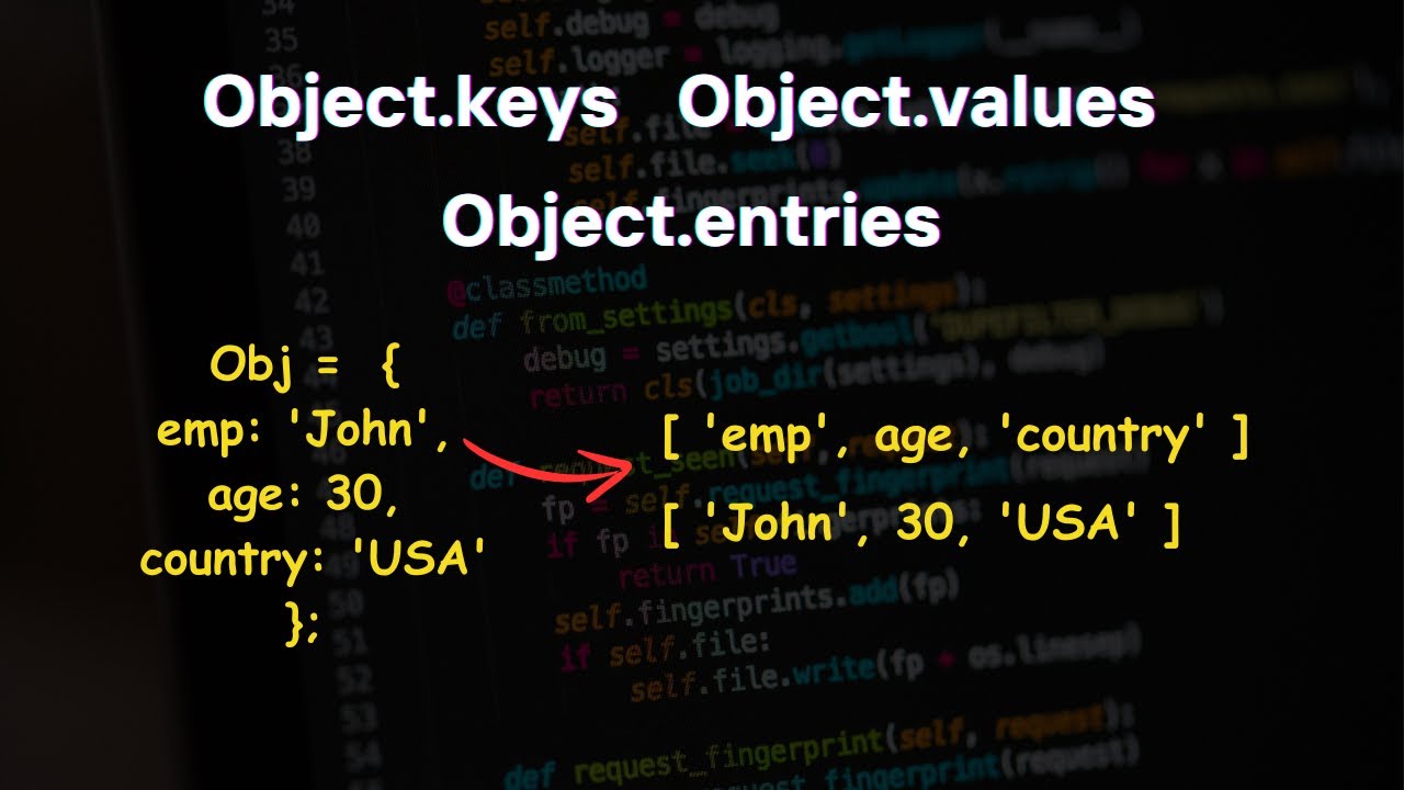 Javascript Object Methods A Step By Step Guide To Keys Values
