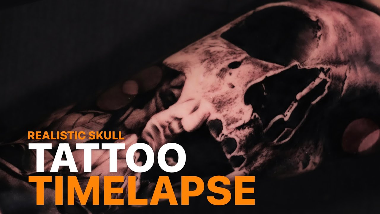 Realistic Skull Tattoo Timelapse Youtube