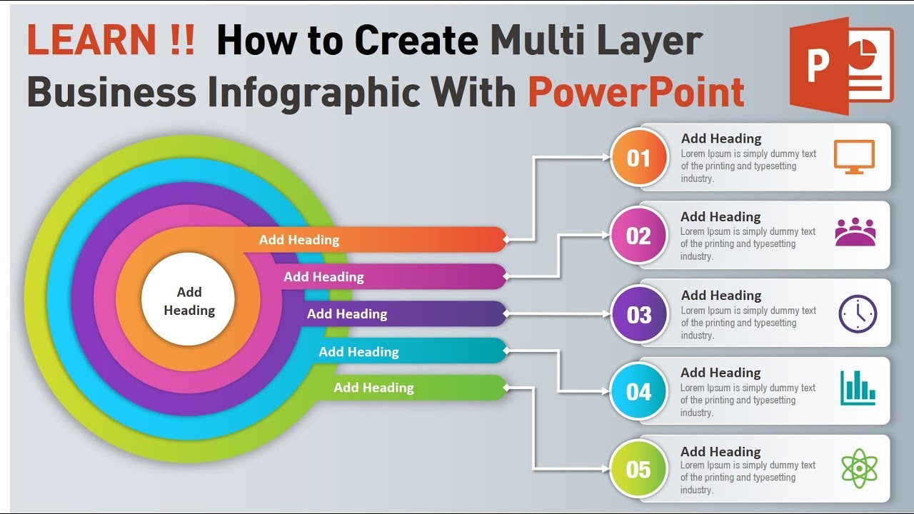 How To Create Multi Layer Infographic With Powerpoint Youtube