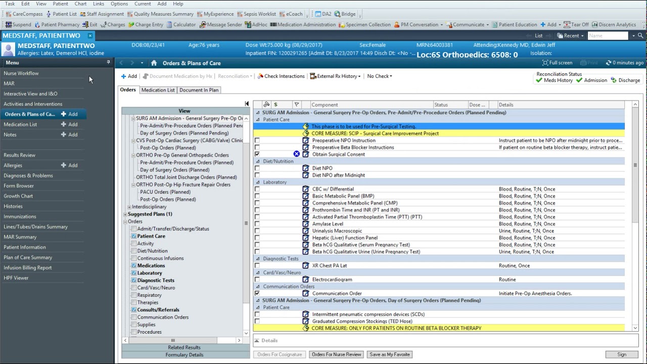 Cerner Outpatient Nursing Patient Lists And Planned Orders Youtube