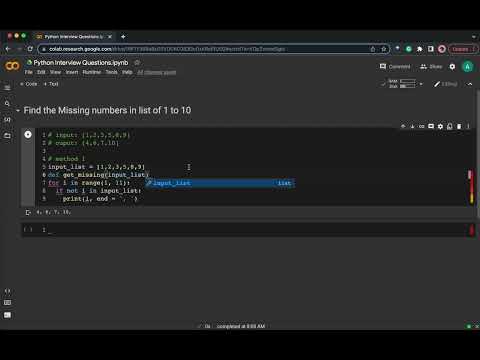 Find Missing Numbers In The List Of 1 To 100 In Python Python