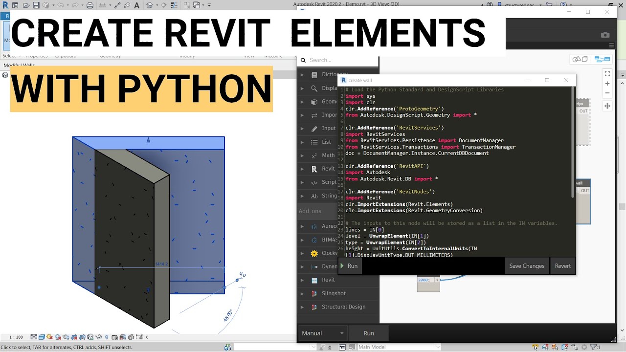 Tutorial Create Revit Elements With Python Access The Revit Api To