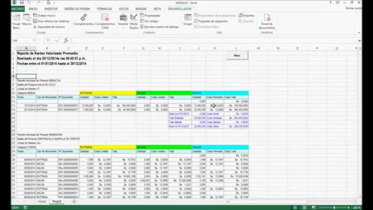 Control De Almacén En Excel Access Gratis Youtube