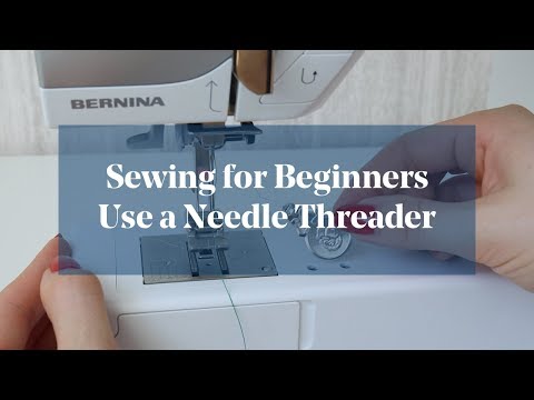 How To Use A Hand Held Needle Threader Sewing For Beginners
