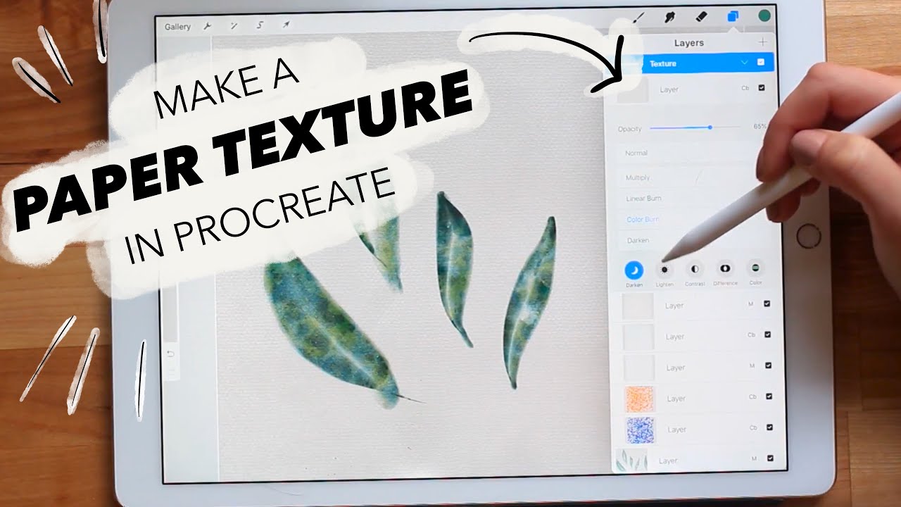 Paint Watercolor In Procreate Making Textured Paper Brushes Youtube