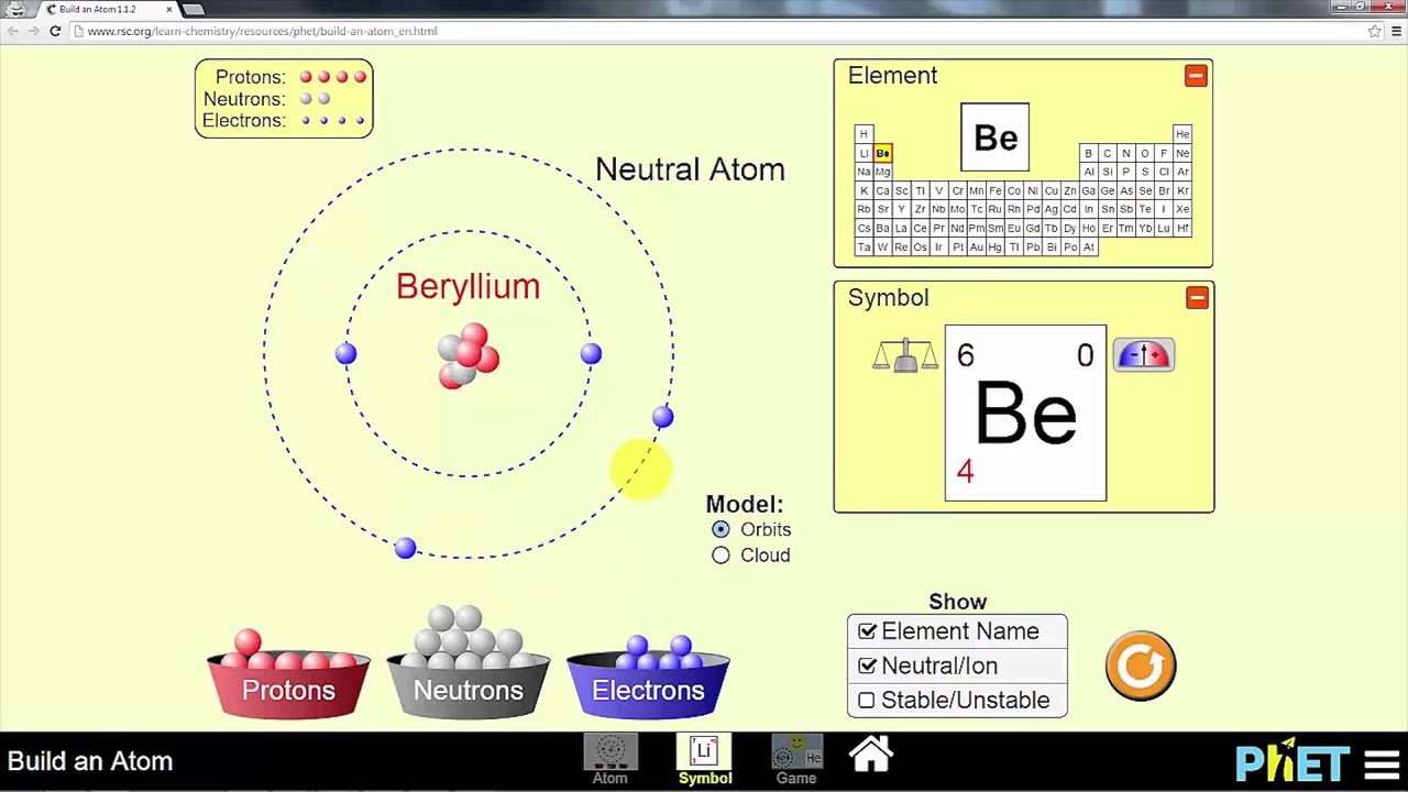 Build An Atom Worksheet Answers E Streetlight