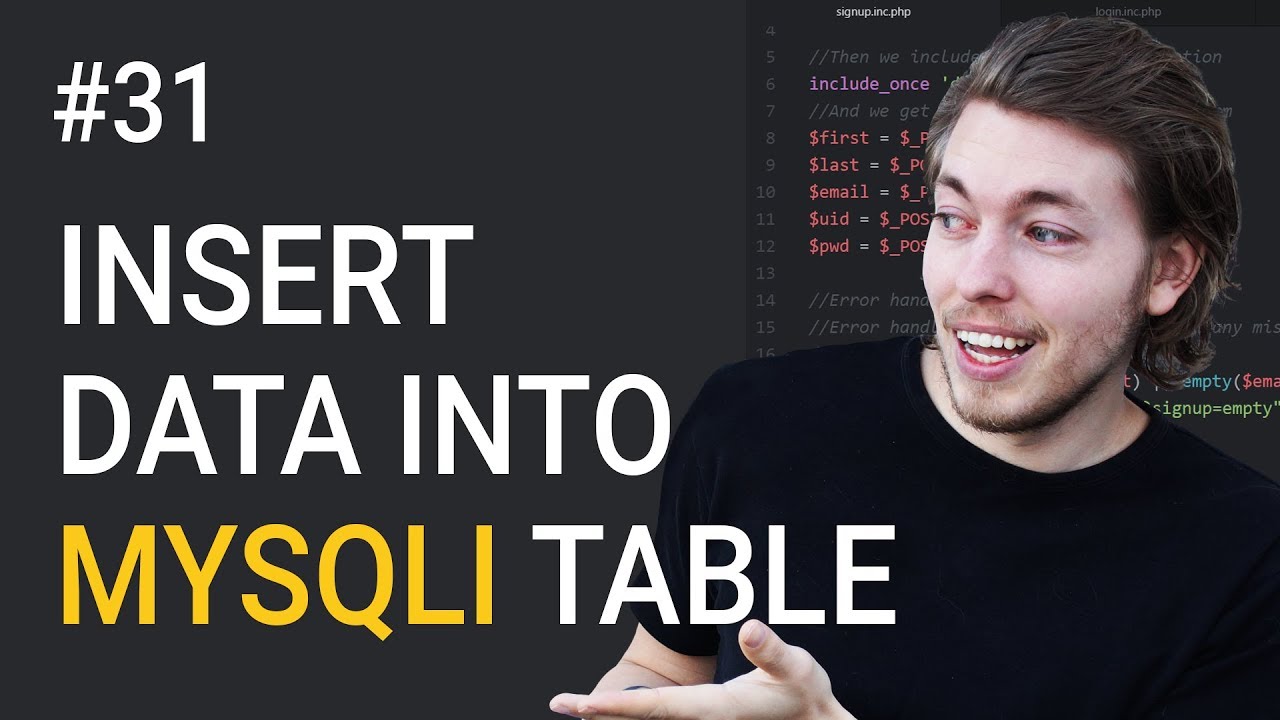 31 Mysql Insert Into Database Php Tutorial Learn Php Programming