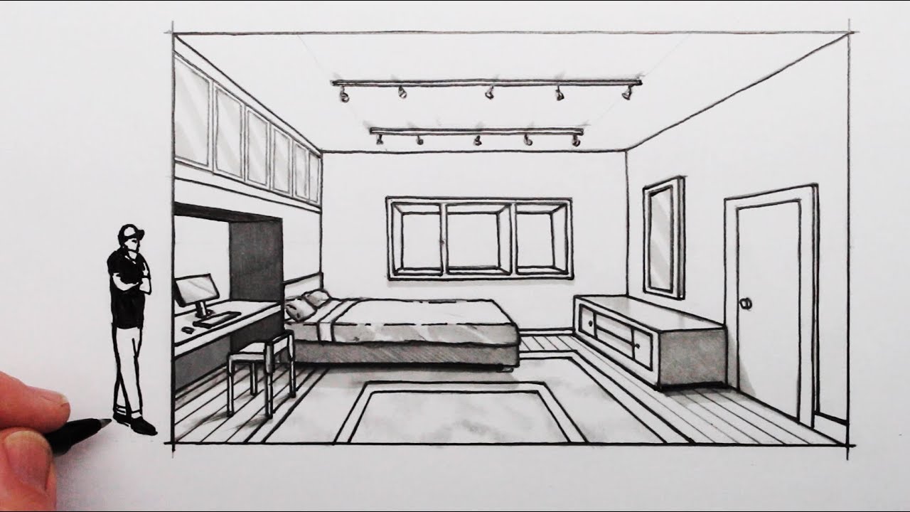 How To Draw One Point Perspective Interior Design Psoriasisguru