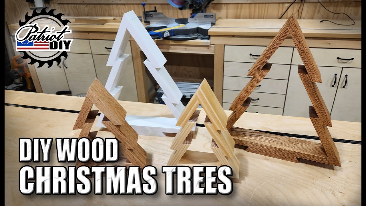 How To Build Diy Wood Christmas Trees Youtube