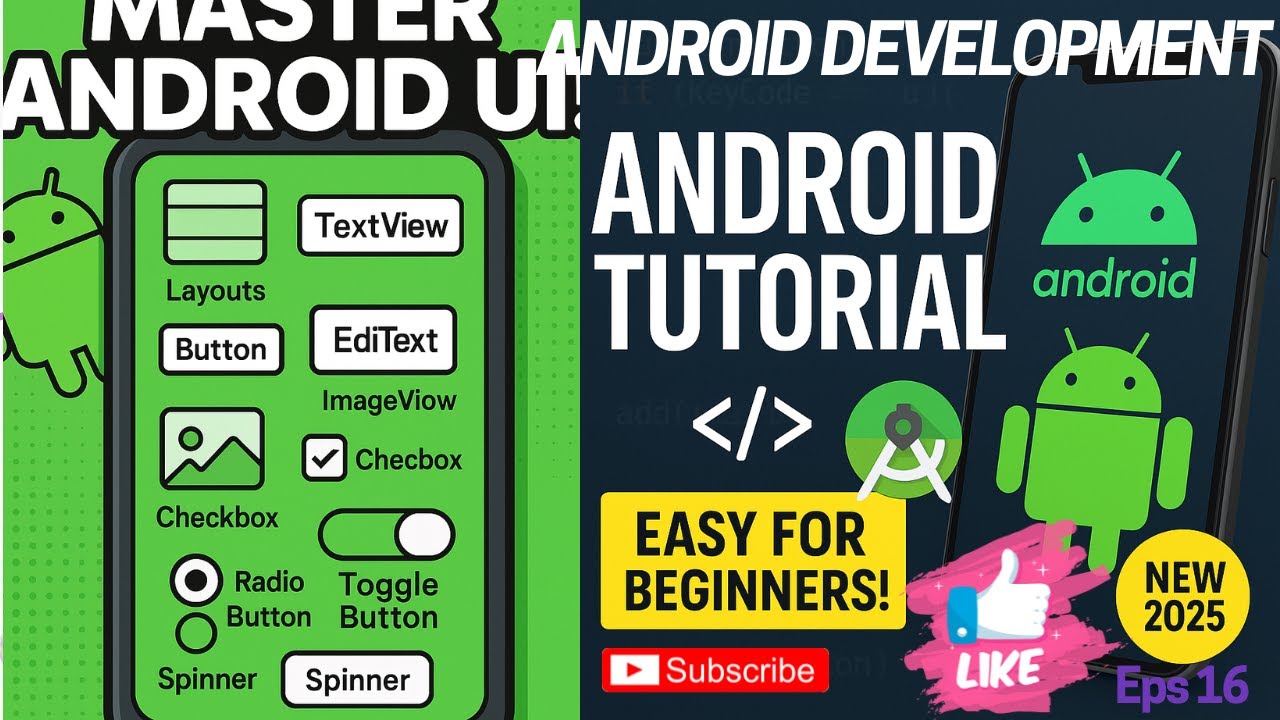 Master Android Ui Elements Layouts Textviews Buttons Checkboxes