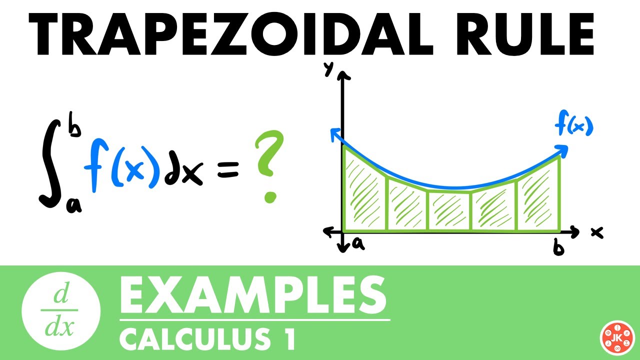 Trapezoidal Rule Examples Calculus Jk Math Youtube