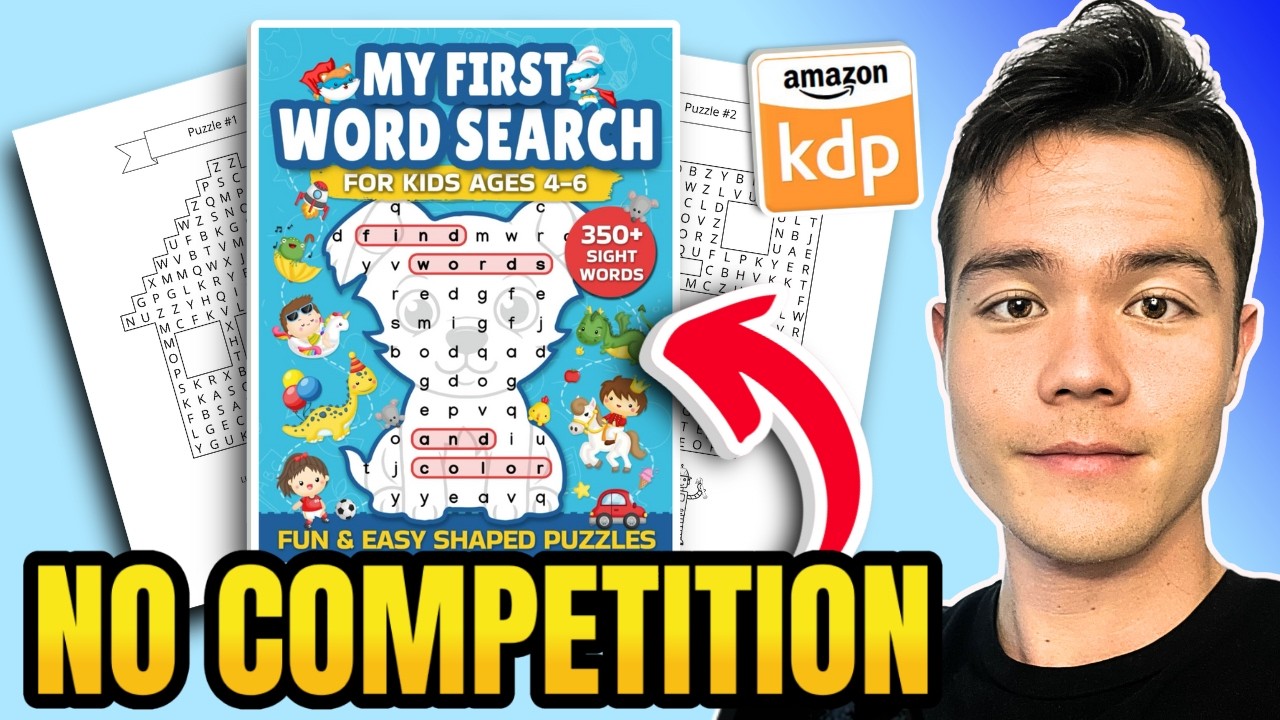 New Amazon Kdp Niche With No Competition Shaped Word Search Tutorial