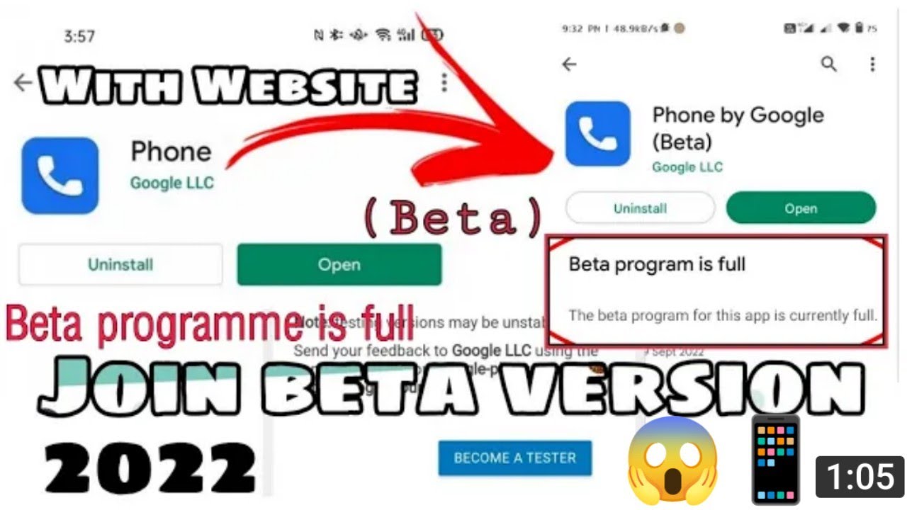 How To Join Google Phone Beta Version Beta Programme Is Full Youtube