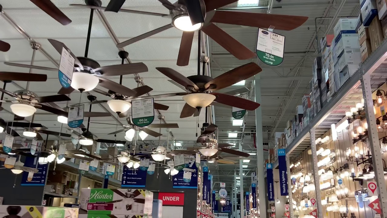 Ceiling Fans At Lowe S Youtube