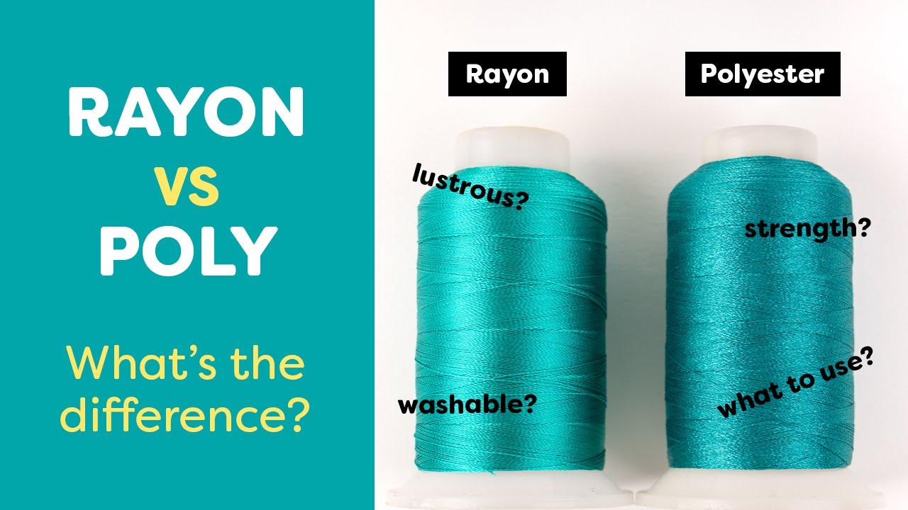 Rayon Vs Polyester Threads What Are The Differences Youtube