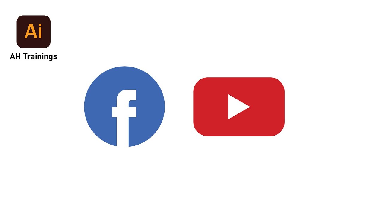 How To Make Facebook Logo How To Make Youtube Logo In Illustrator