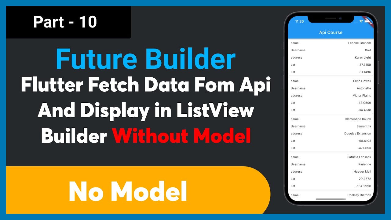 Part 10 Building List With Complex Json Data Without Model Flutter