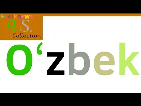 Uzbek Alphabet Song Youtube