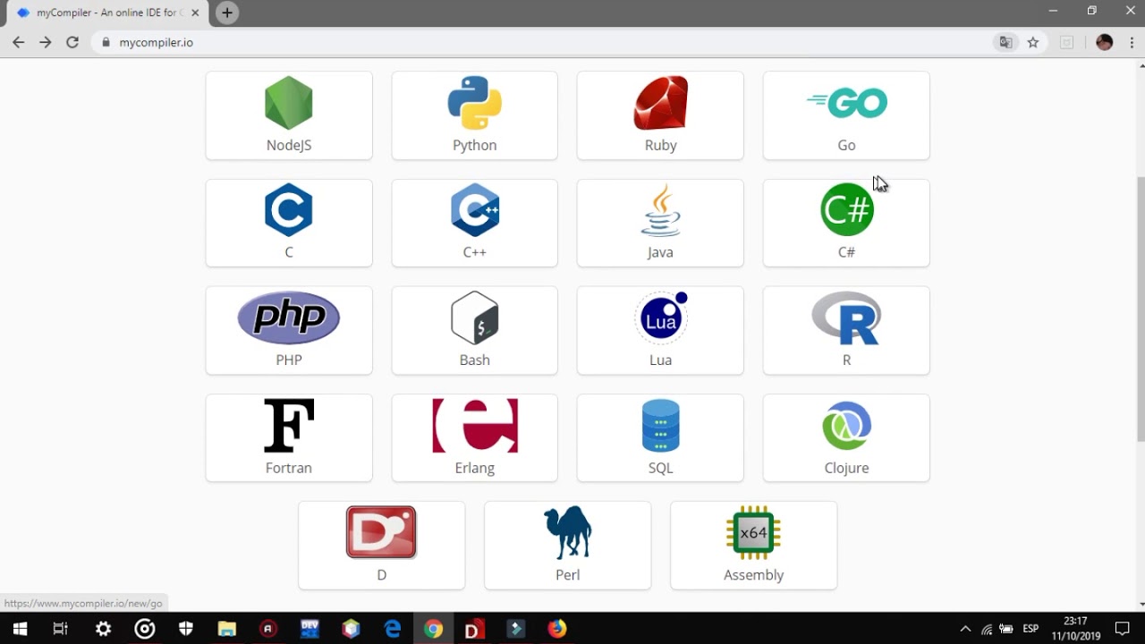 Mycompiler Un Editor De Código Online Youtube