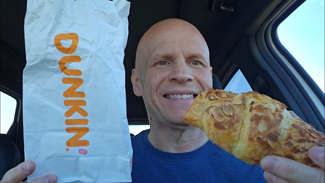 Dunkin Donuts New Almond Croissant Youtube