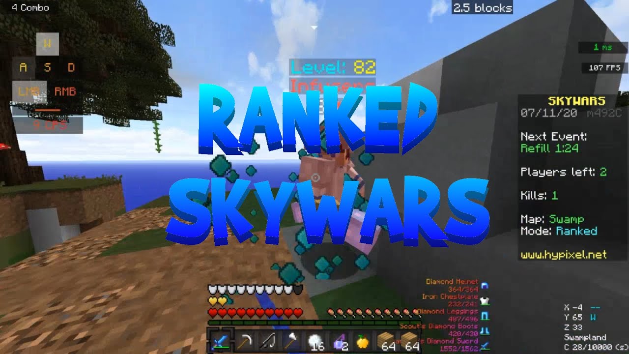 Ranked Skywars Hypixel Youtube