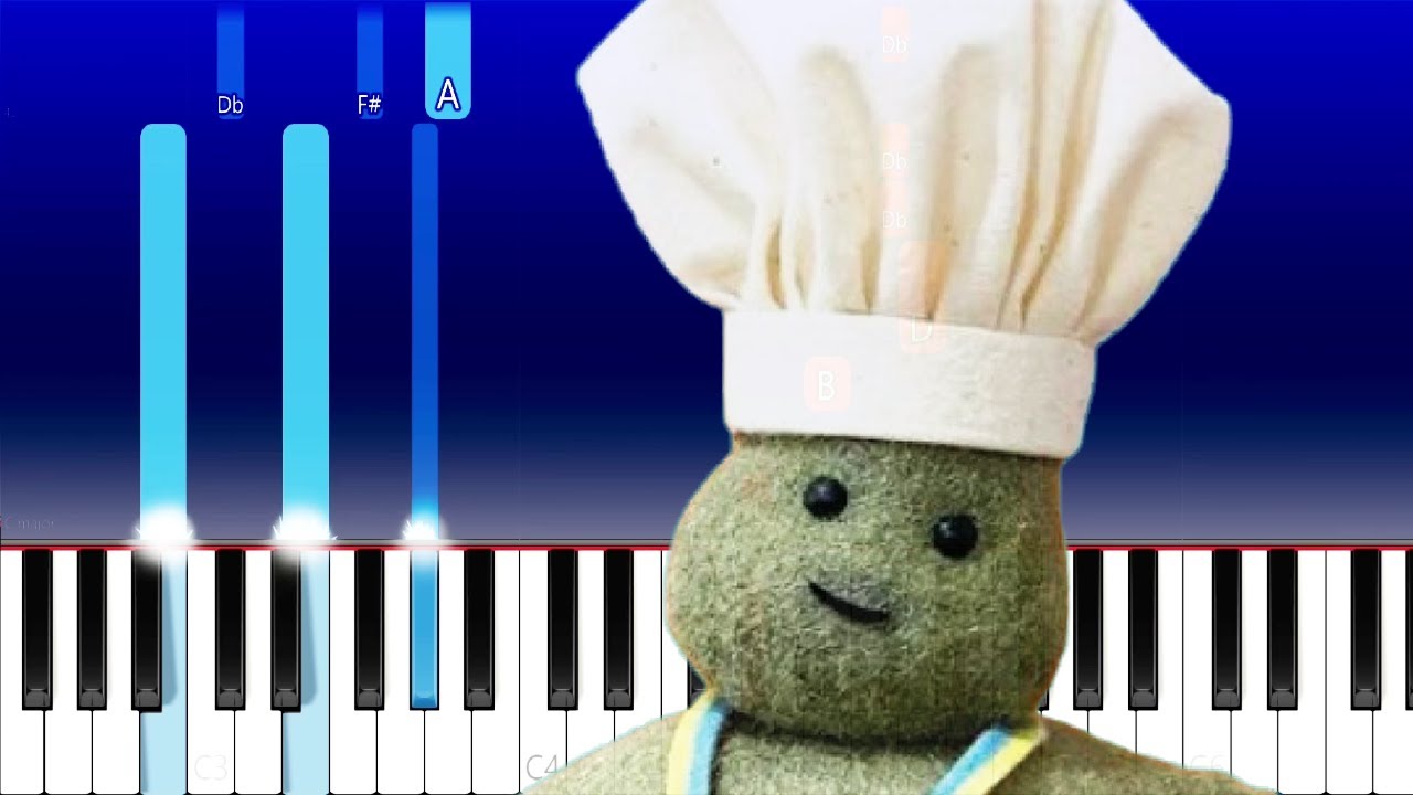 The Tiny Chef Show Theme Song Piano Tutorial Youtube