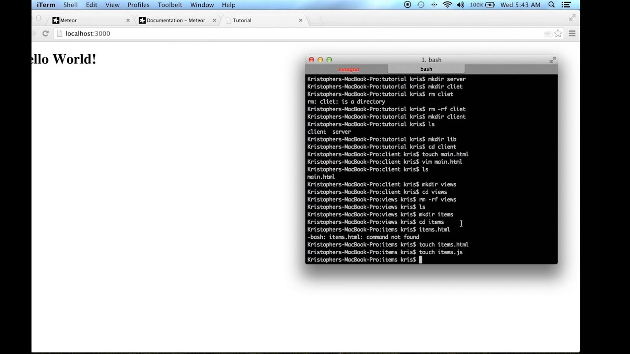 Meteor Js Tutorial Youtube