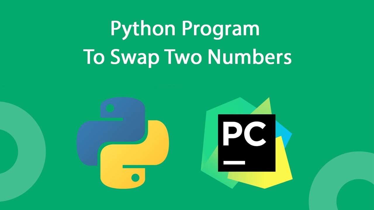 Python Program To Swap Two Numbers Python Programs Youtube