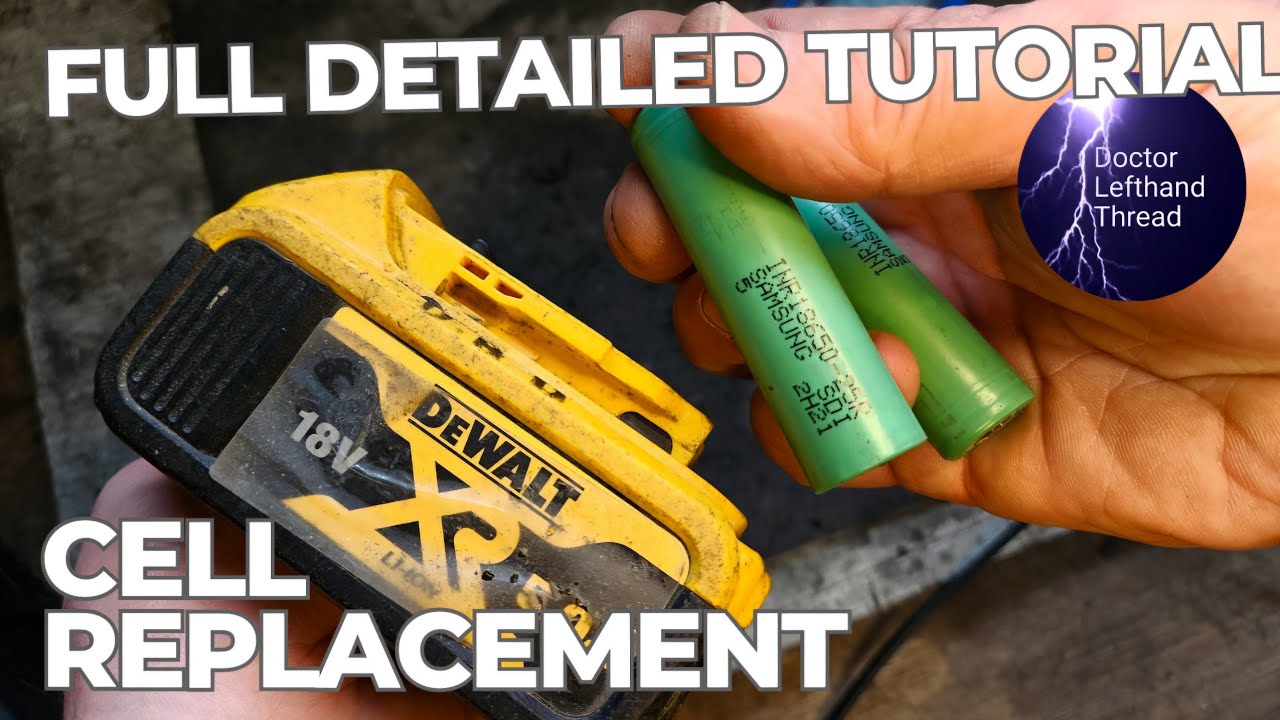 Dewalt Battery Cell Replacement Full Tutorial Youtube