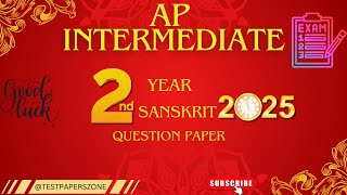 Andhra Pradesh Ap Inter 1st Year March 2025 Sanskrit Question Paper Ipe