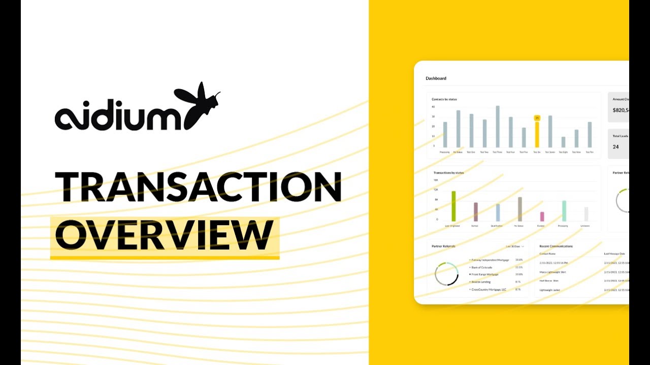 Aidium Transactions Overview Youtube