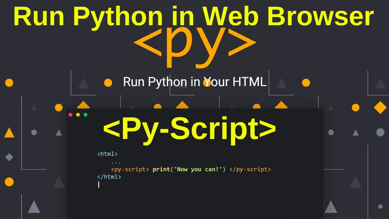 Pyscript Run Python In The Browser Youtube