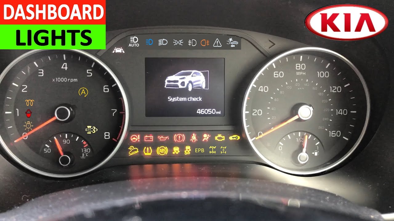Kia Sportage Warning Light Symbols Kia K5 Dashboard Symbols Louisville