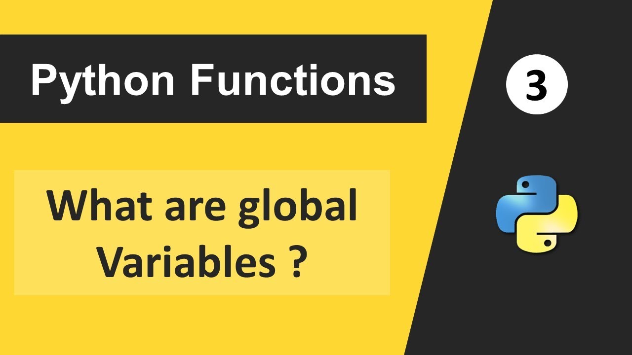 Global Variables In Python Functional Programming Tutorial Python