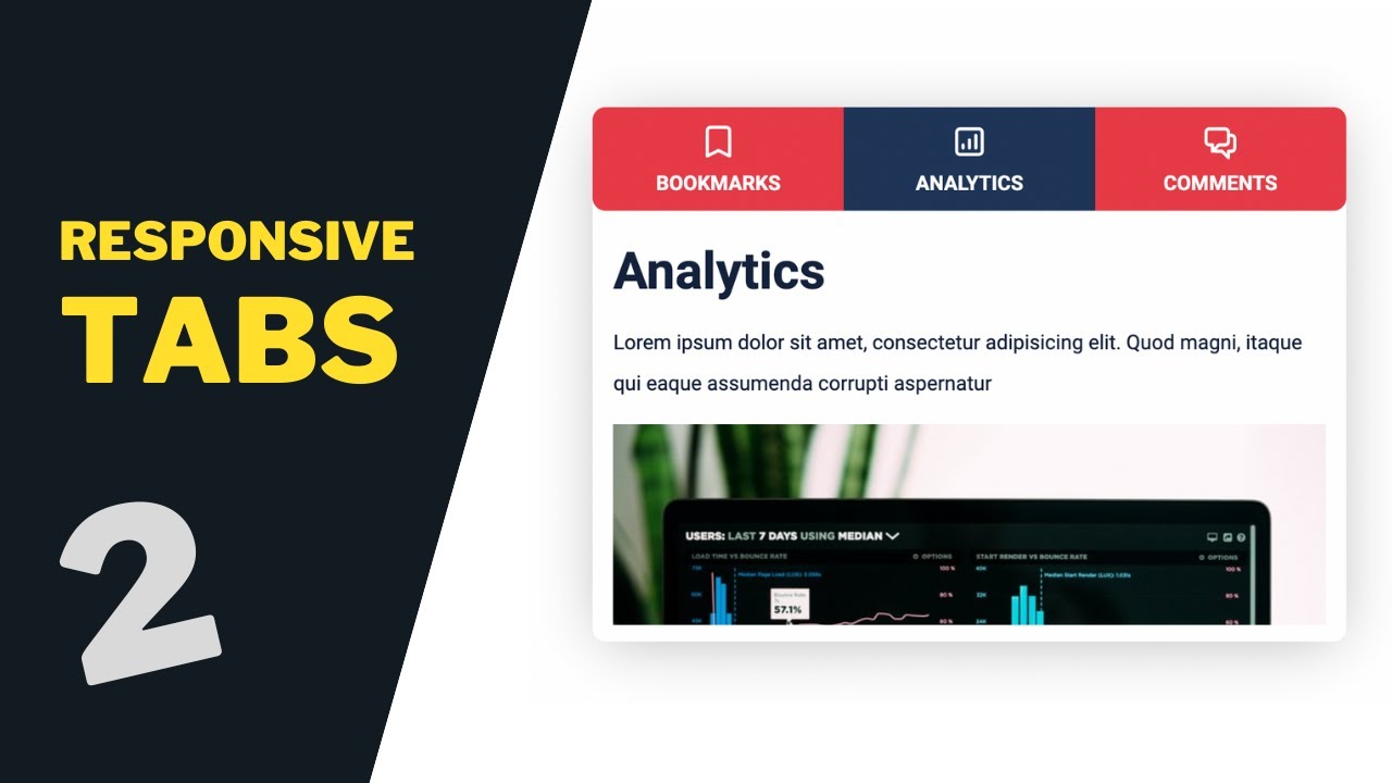 How To Design Responsive Tabs Using Html Css Javascript Part 2