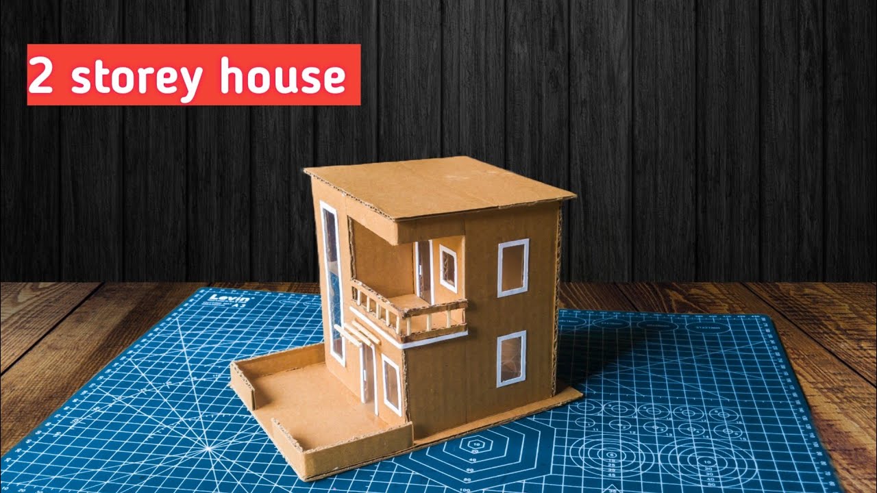 Diy How To Make Easy 2 Storey House Youtube