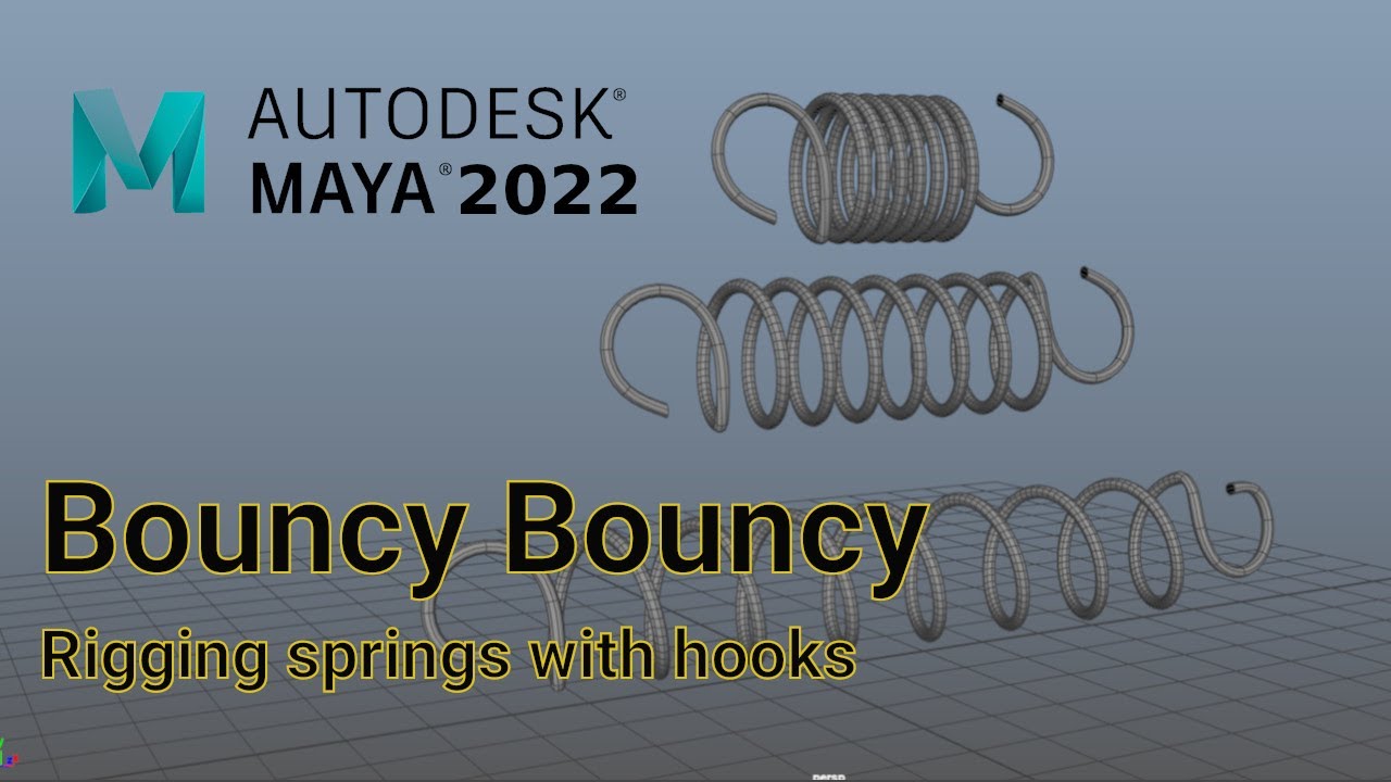 Maya 2022 Rigging Springs Tutorial Youtube