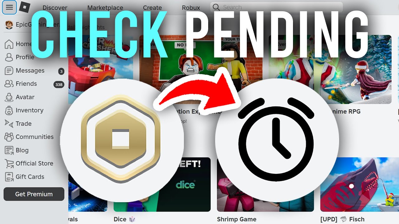 How To Check Pending Robux Full Guide Youtube