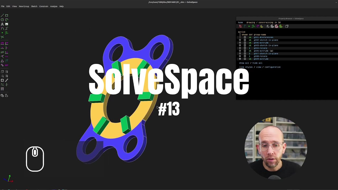 Solvespace Cad Challenge 13 Youtube