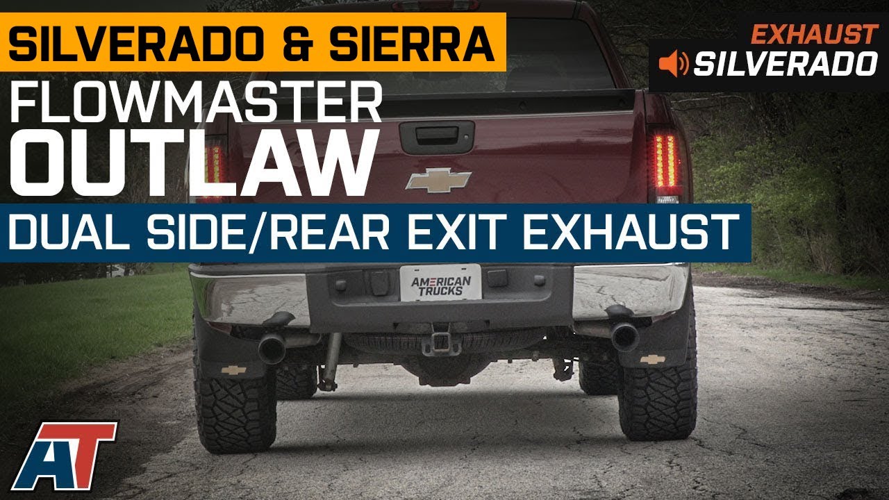 2009 2013 Silverado Sierra Flowmaster Outlaw Dual Exhaust System