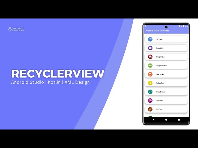 1 Android Recyclerview Tutorial Introduction Adapters And The