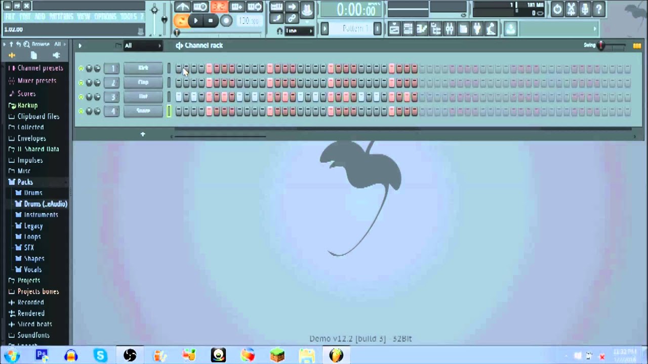 Fl Studio 12 Basic Beat Tutorial Youtube