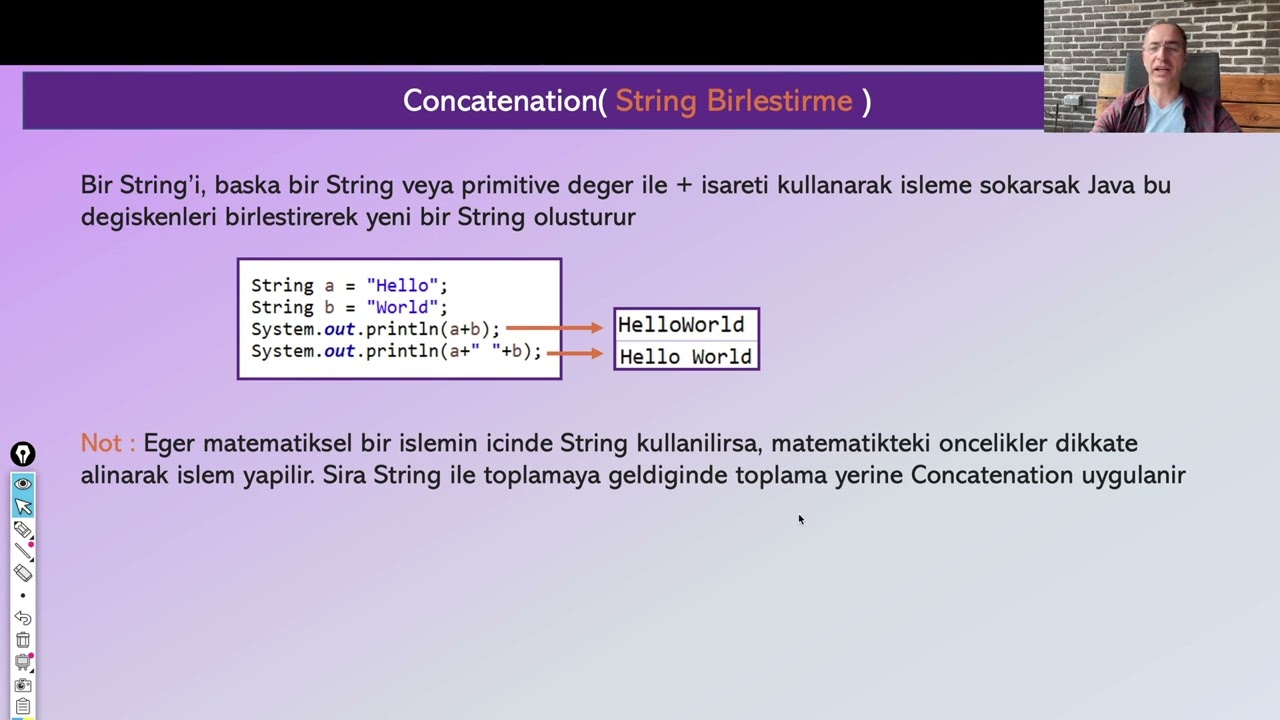 Free Java Dersleri 07 Concatenation Operatorler Youtube