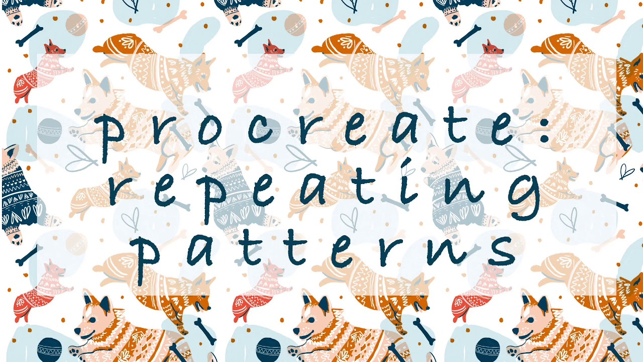 How To Repeating Patterns In Procreate Youtube