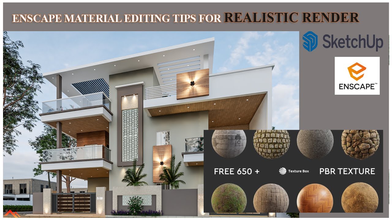 Enscape Realistic Render Material Tips Youtube