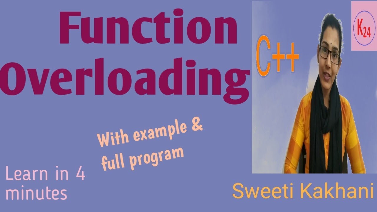 Function Overloading In C Youtube
