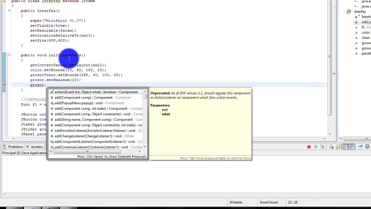 Mini Paint En Java Parte 1 Youtube