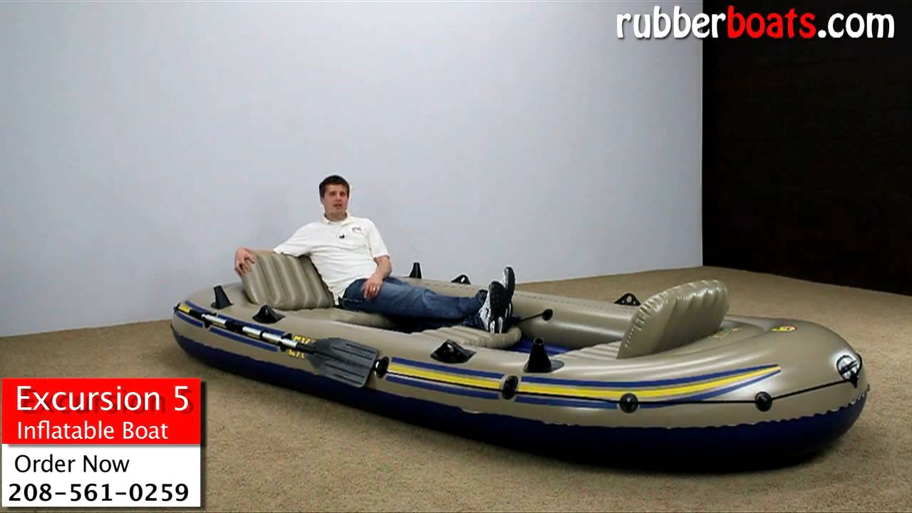 Intex Excursion 5 Inflatable Boat Video Review By Rubber Boats Youtube