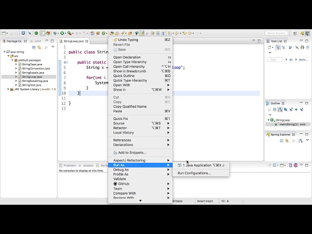 Java Strings Using Loops